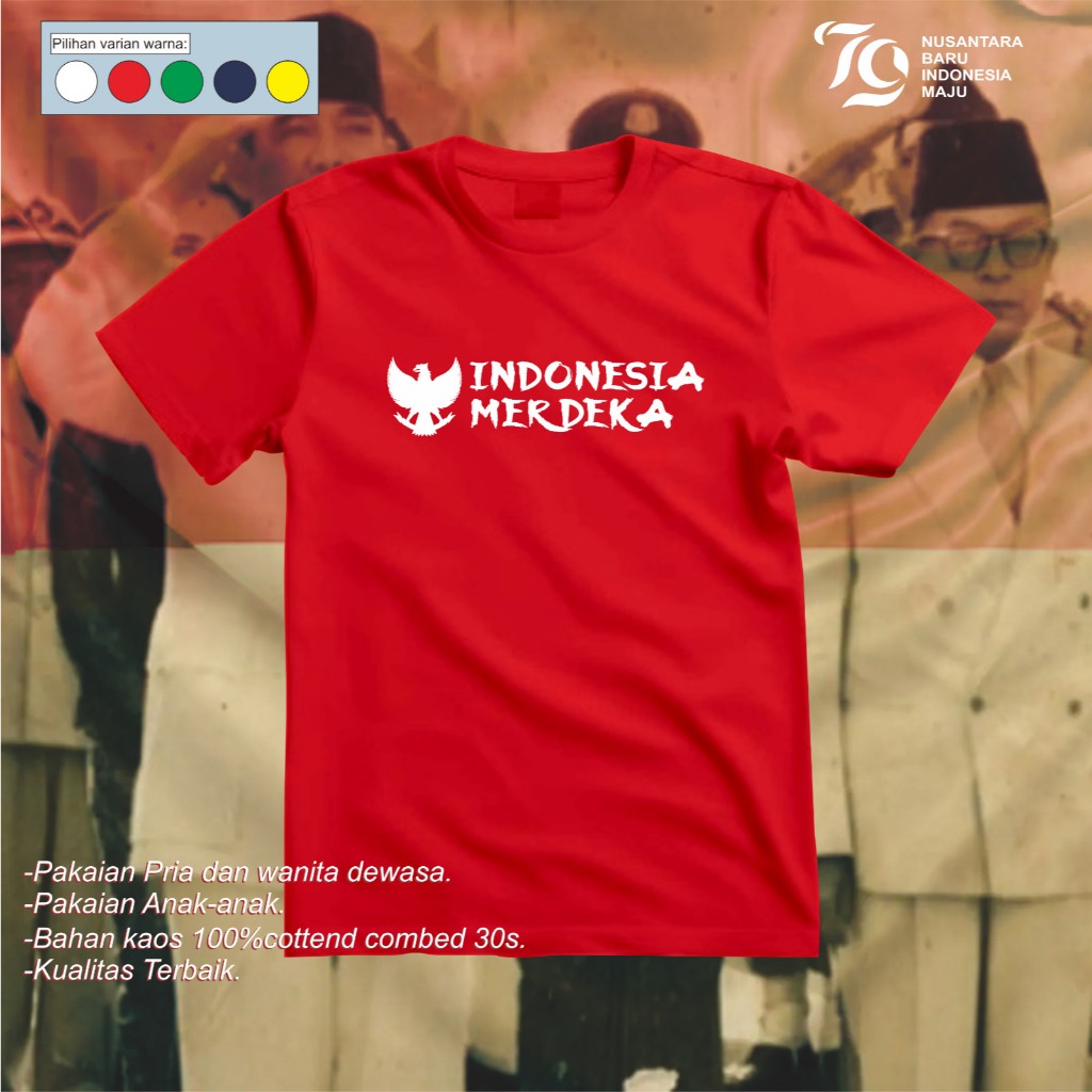 T-shirt - Merdeka Garuda Indonesia Clothes - Garuda Indonesia Indonesia ...