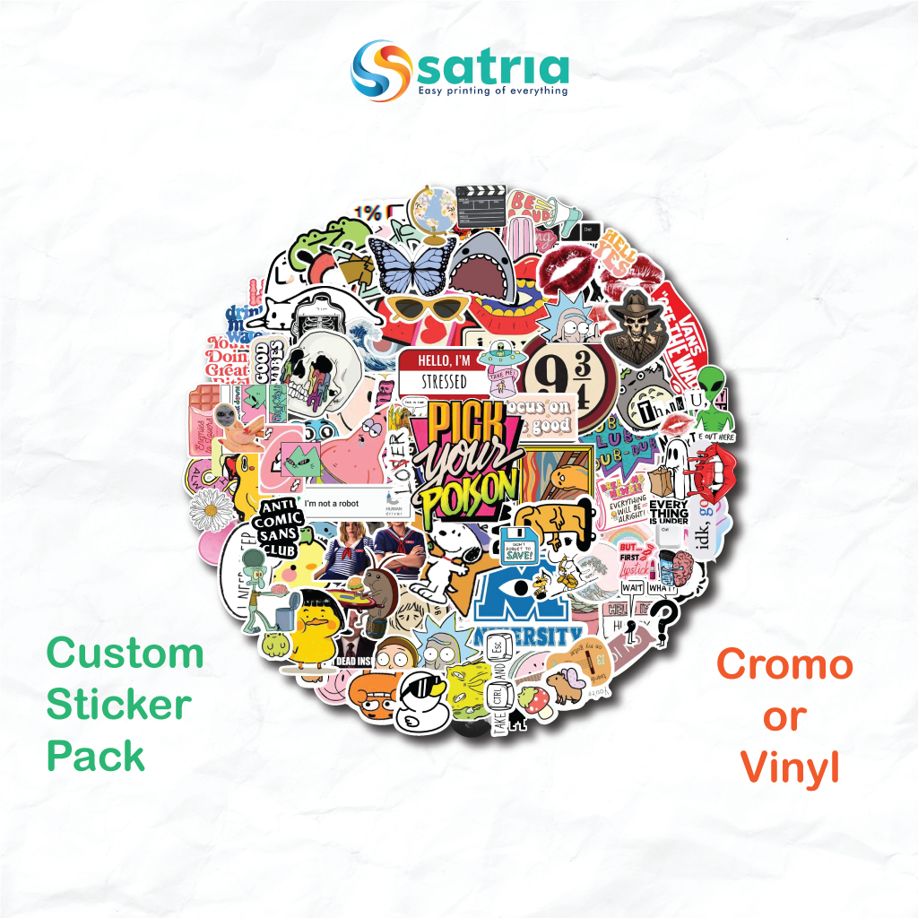 Print A5 Cutting Stickers (Kiss Cut) Sheet Pack | Shopee Malaysia