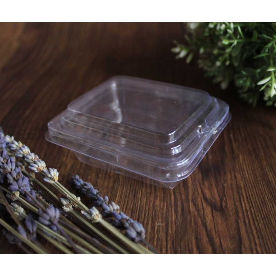 (25 pcs) tray mika packaging pie mika mini packaging brownie tray mika ...