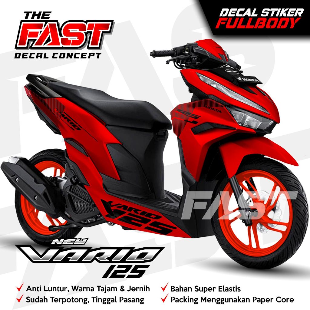 Decal Vario 125 New Fullbody 2023 Simple Decal Sticker Vario 125 LED ...