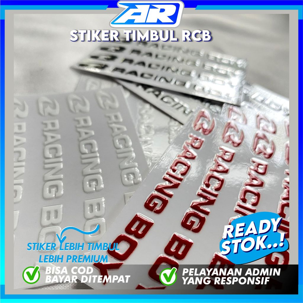 Racing Boy List Rim Sticker Transparent Uv Dtf Embossed RCB Sticker ...