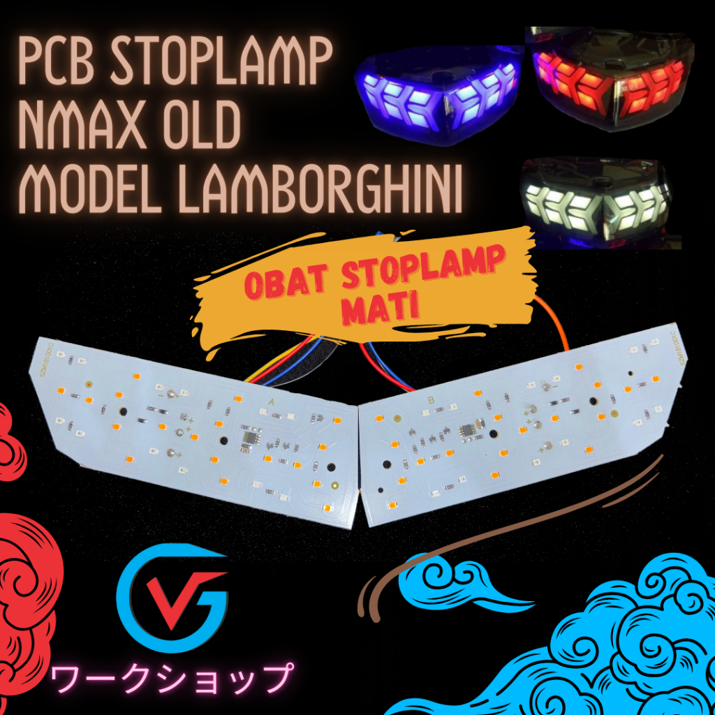 Pcb Stop Lamp Nmax old Model Lamborghini | Shopee Malaysia