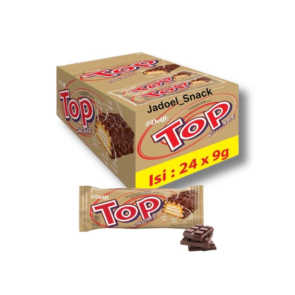 Delfi Top Chocolate Chocolate 1 Box (24Pcs x 9gr) | Shopee Malaysia
