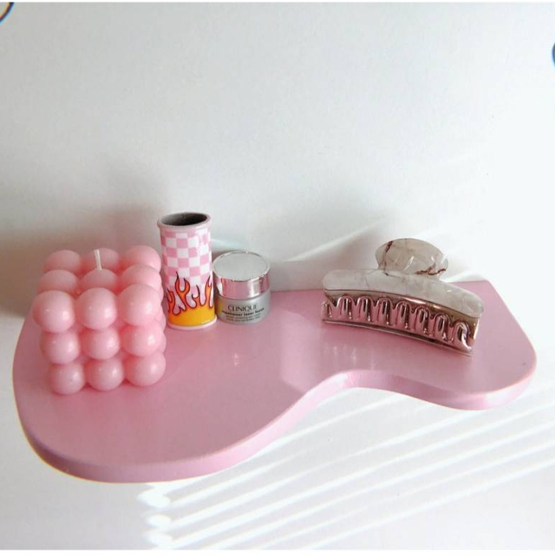 Wavy shelf/shelf shelf Wave Shape shelf Cute And Aesthetic Wall shelf ...