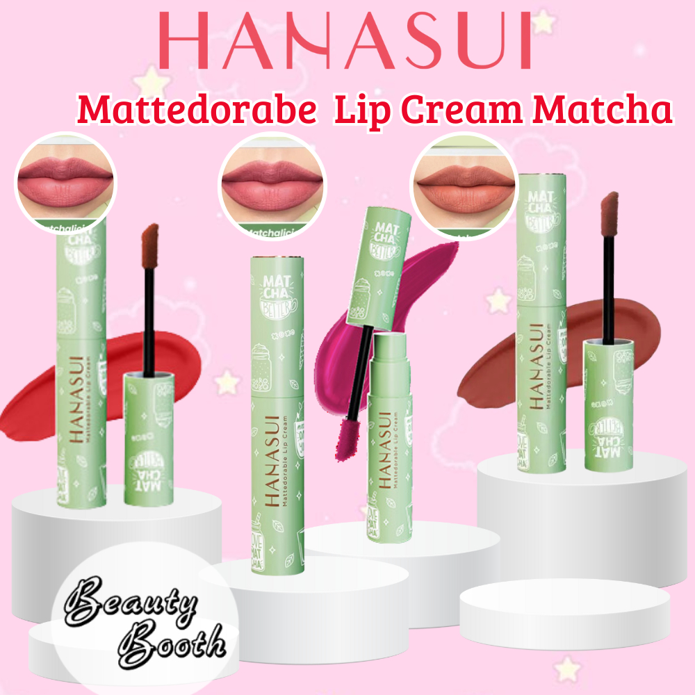 Hanasui MATTEDORABLE Lip Cream Matcha Latte Edition | Shopee Malaysia