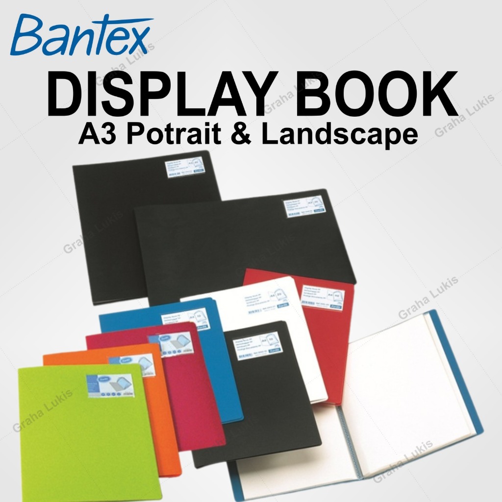 Bantex Display Book A3 Portrait Landscape (20 pockets) | Shopee Malaysia