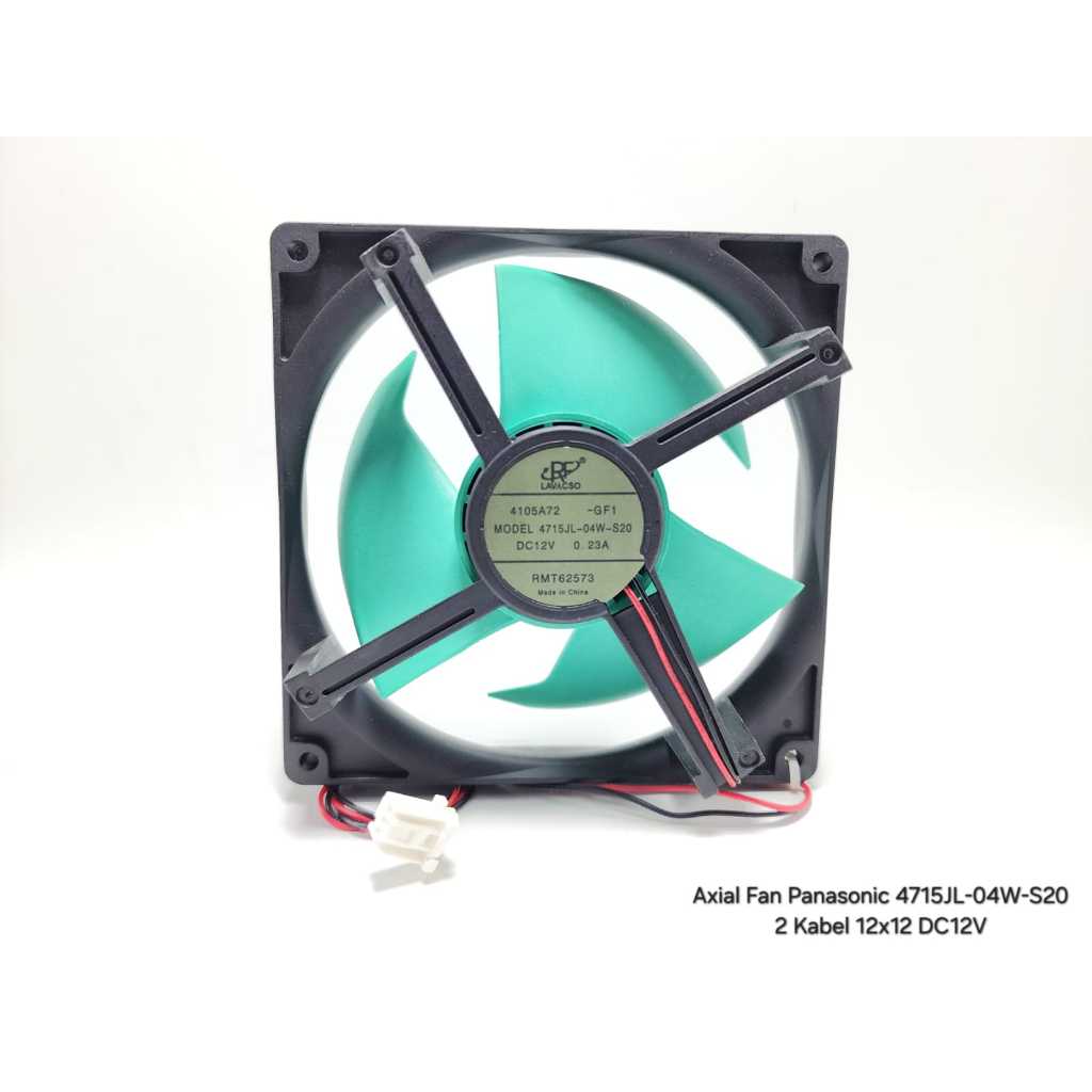 Axial Fan Panasonic 4715JL-04W-S20 2 Cables 12x12 DC12V | Shopee Malaysia