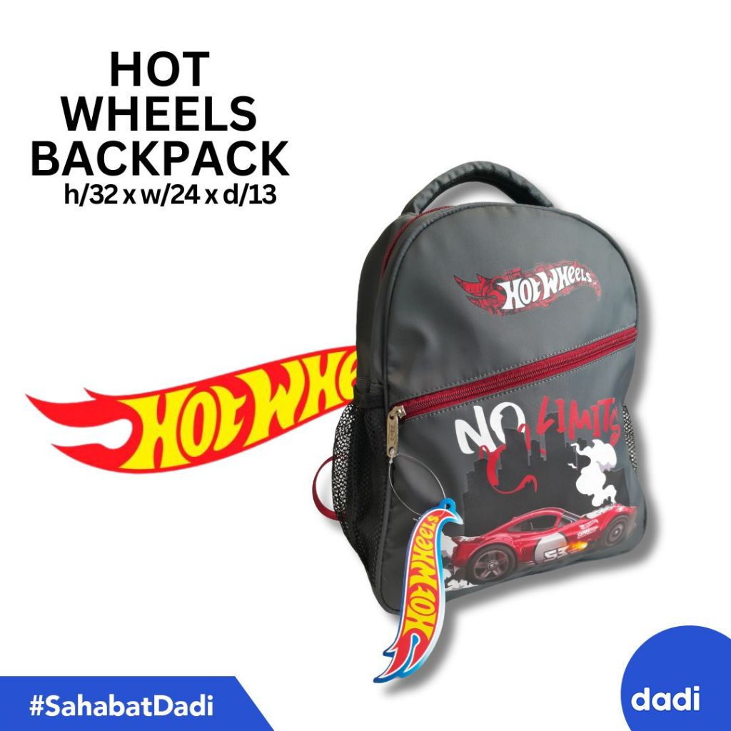 Dadi - Hot Wheels Graphic Gray Small Backpack - Children's Backpack/Boy ...