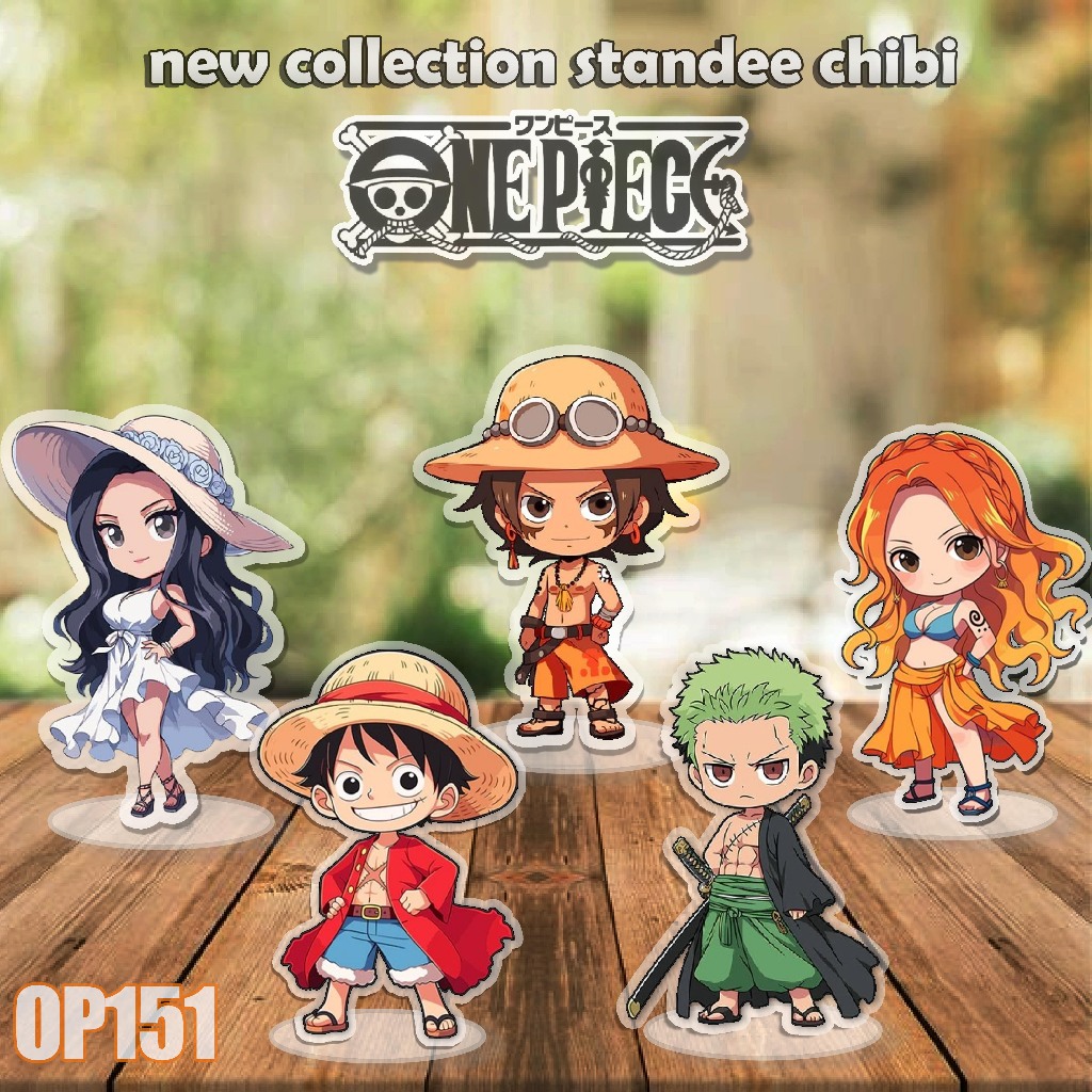 [Standee] Action Figure Acrylic One Piece Standee Chibi Robin Ace Nami ...