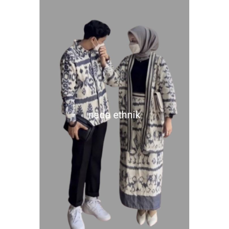 Nada ETHNIC - MADAM WHITE NTT COUPLE WOVEN DRESS - COUPLE WEDDING DRESS ...