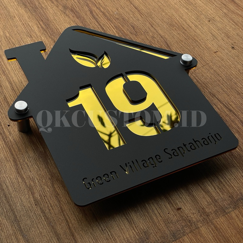 Acrylic House Number/MODERN House Number/2 LAYER House Number | Shopee ...