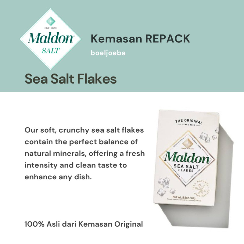 Repack - Maldon Sea Salt Flakes [30] g | Shopee Malaysia