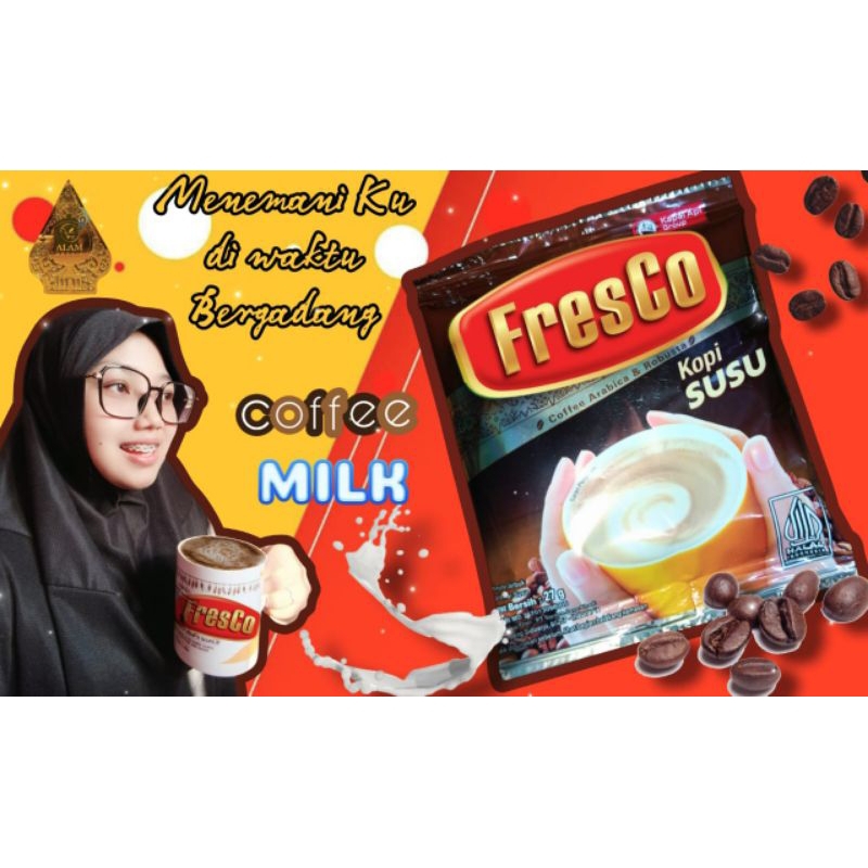 Fresco Coffee Milk 27g, 1 Box Contains 12 Sachets | Shopee Malaysia
