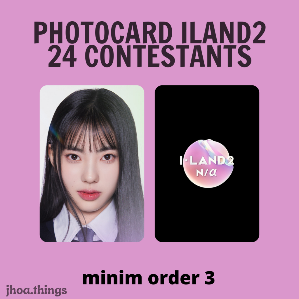 [Blessing] Photocard ILAND2 24 CONTESTANT MNET SHOW IZNA ILAND ...