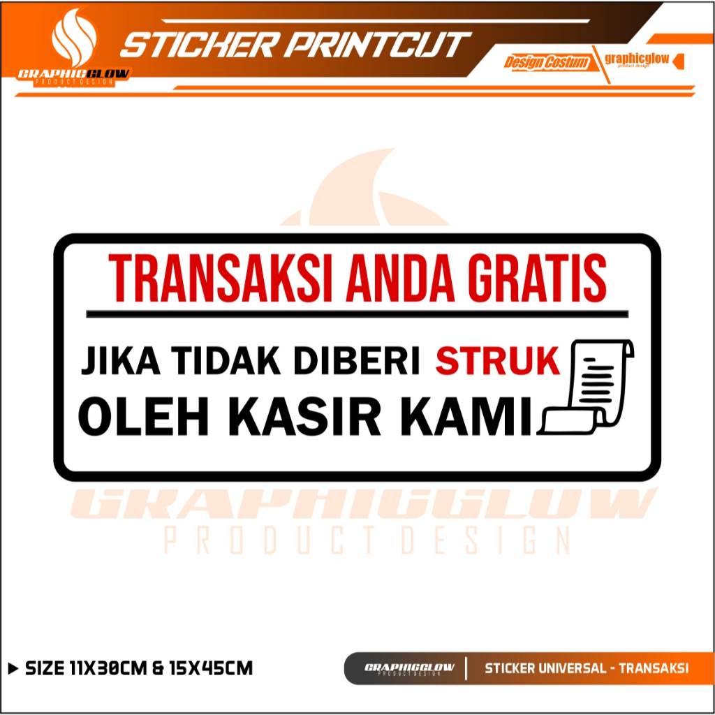 Your TRANSACTION STICKERS ARE FREE|Ka CANNOT STRUK | Durable GLOSSY ...