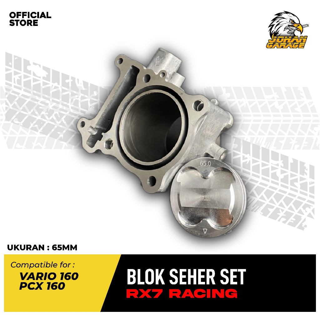 Piston Block Rx7 Racing Pcx 160 Adv 160 Vario 160 65mm Johan Garage ...