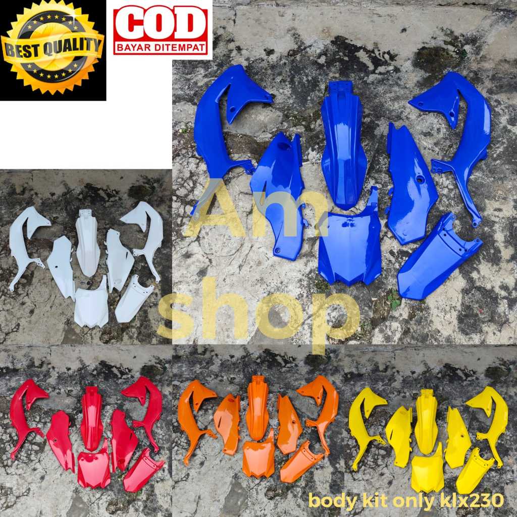 Body KIT ONLY KLX 230 BODY SET ONLY FULLSET Without Tank Seat KLX 230 ...