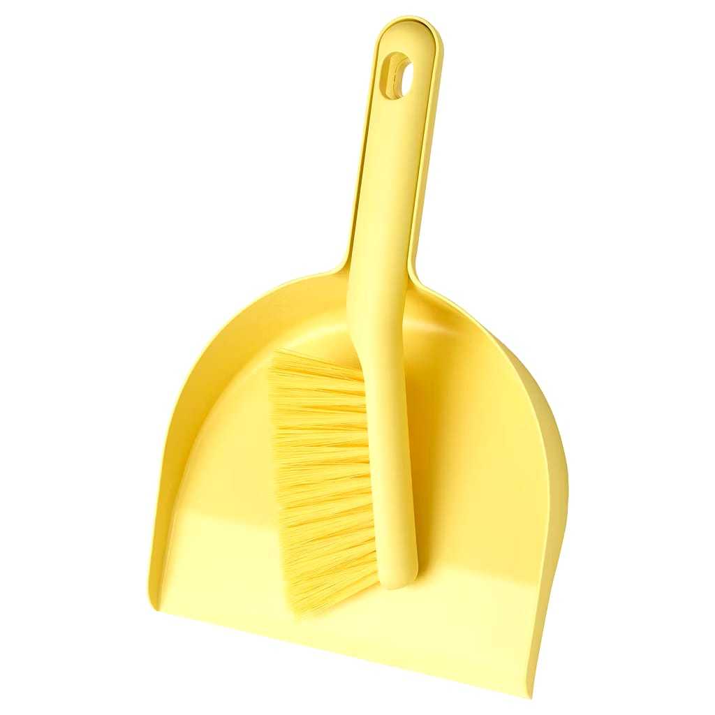 Car broom set Dustpan and yellow broom 26cm [IKEA] PEPPRIG YELLOW ...