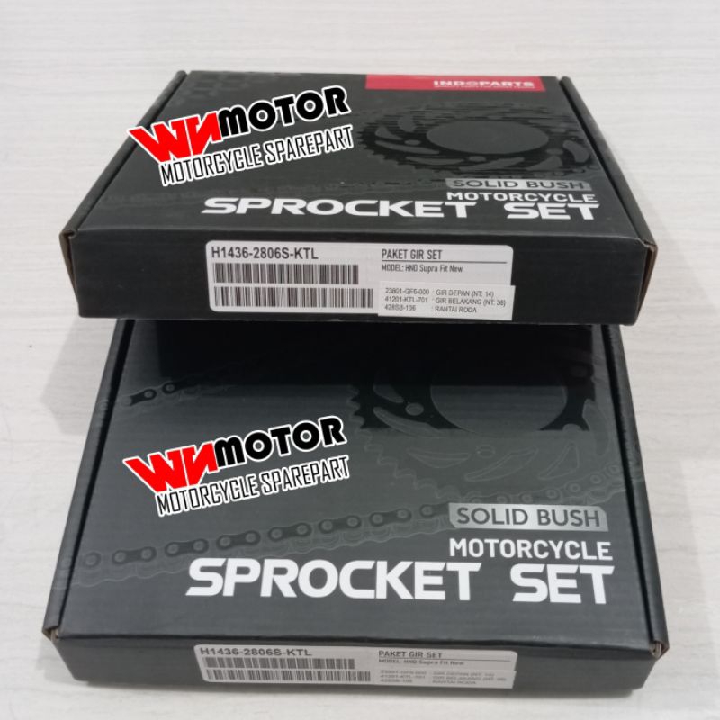 Gearset KTL INDOPART Honda Supra Fit New, Karisma PNP Supra 125 Revo ...