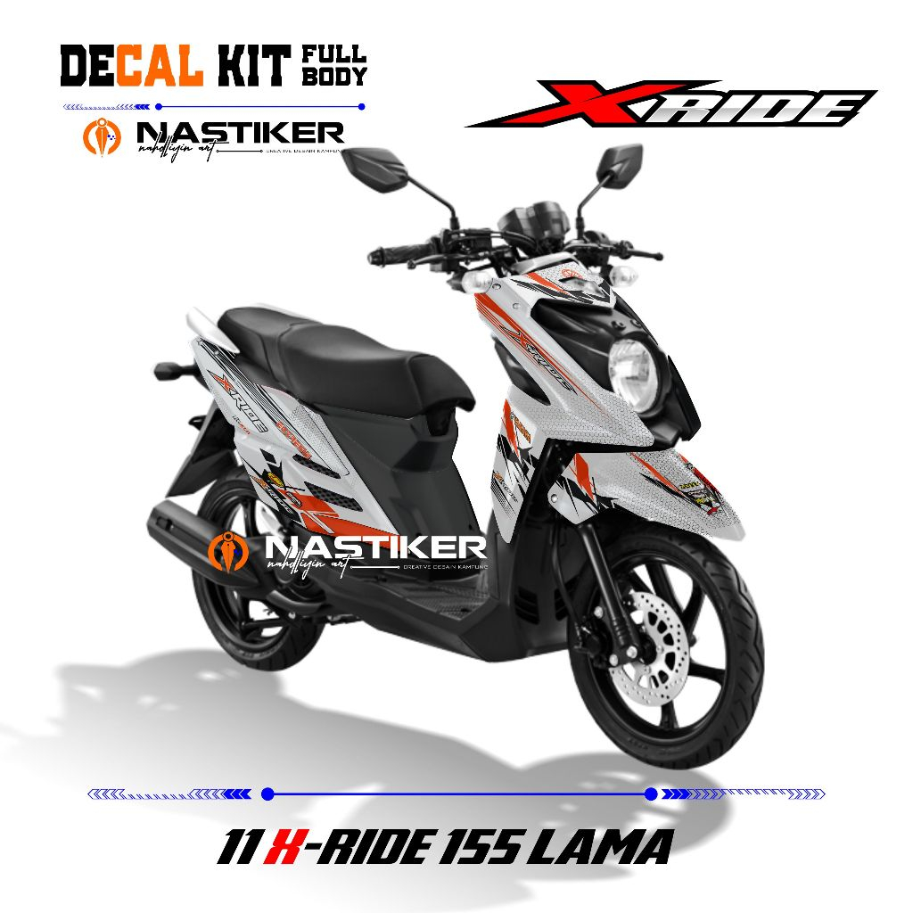 Motorcycle Sticker XRIDE striping decal yamaha x-ride fulbody Can ...