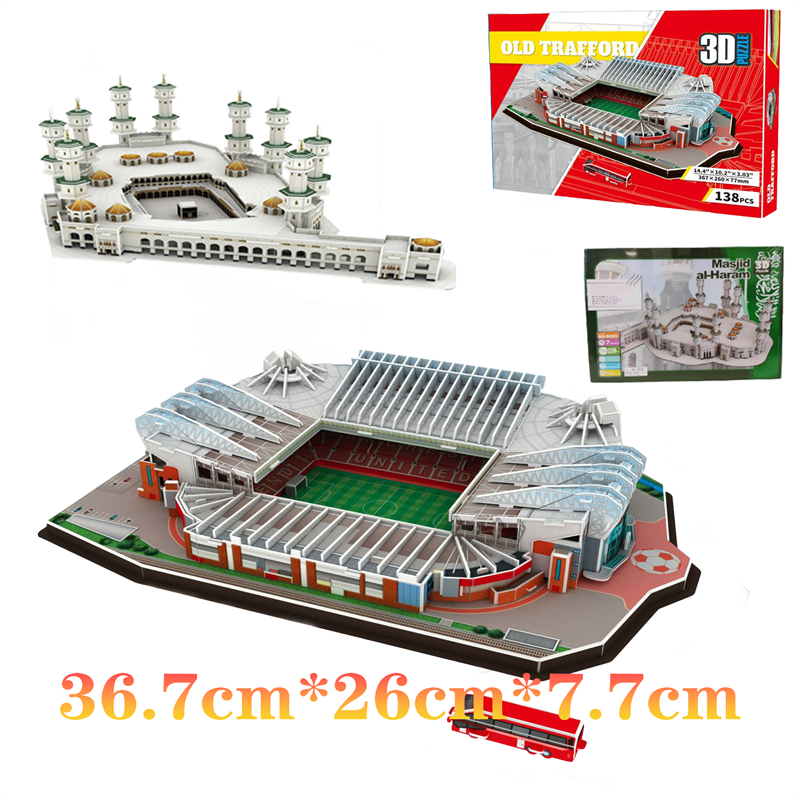 3d puzzle Miniature Football Stadium European Club Miniature Stadium ...