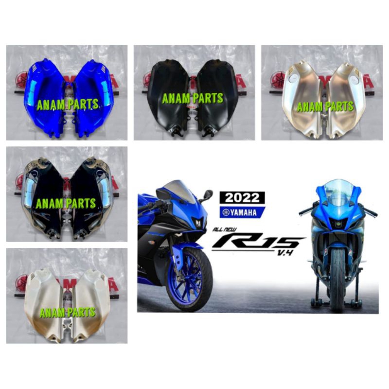 YAMAHA R15 M R15 V4 M RIGHT LEFT TANK COVER 2022-2024 ORIGINAL YGP ...