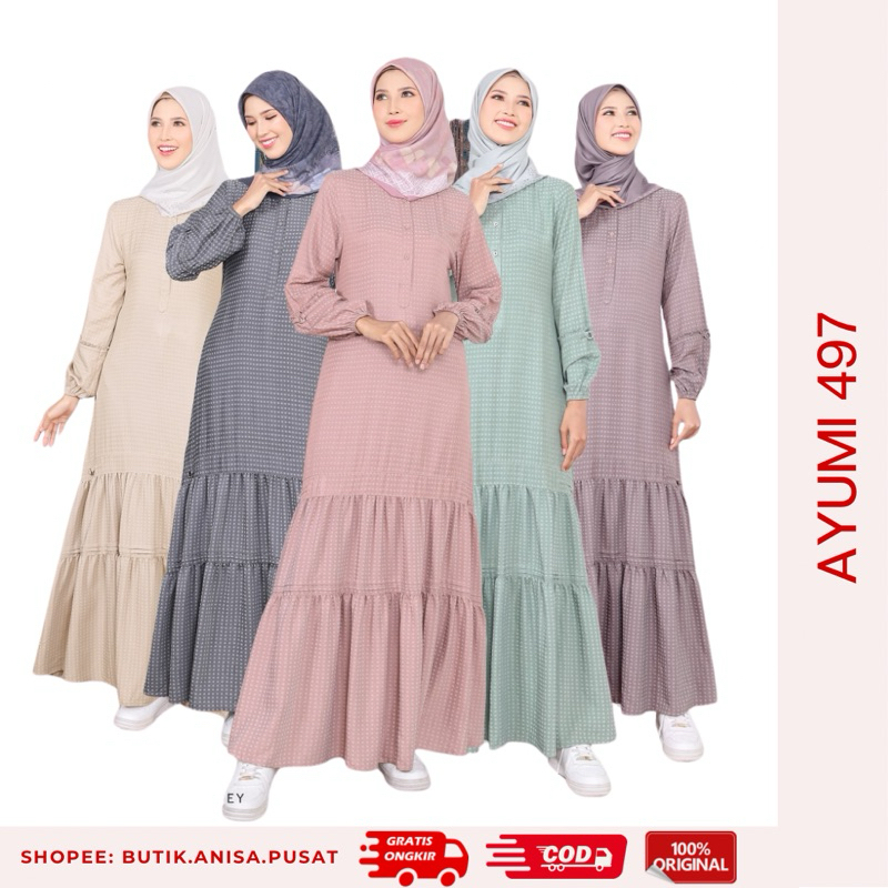 PUSAT25 - ETHICA GAMIS AYUMI 497 Milo, Light Green, Dusty Pink, Dark ...
