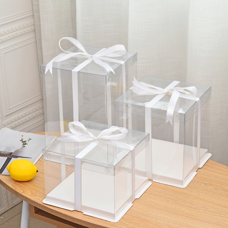 Transparent gift Box / Transparent mica Box / Mica cake Box / Mica Tart ...