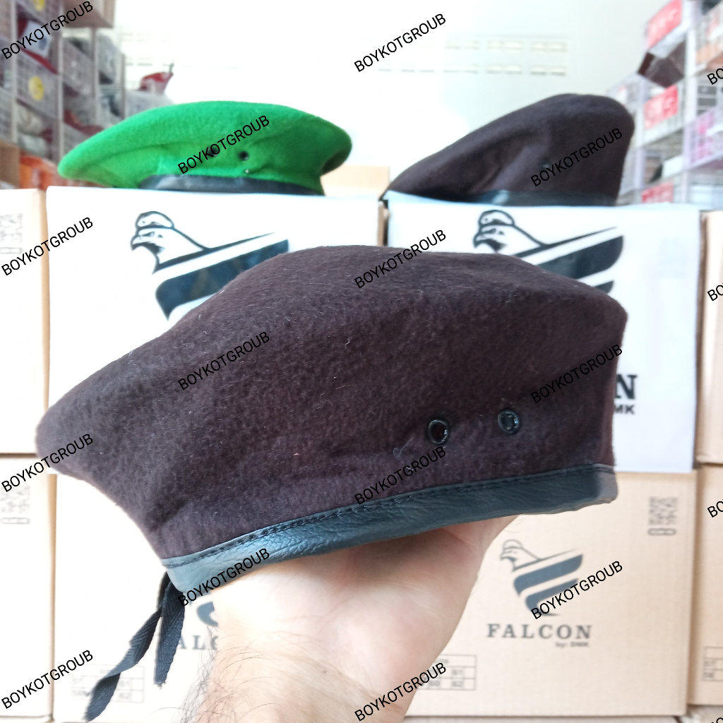 Original premium falcon beret, grain falcon scout beret | Shopee Malaysia