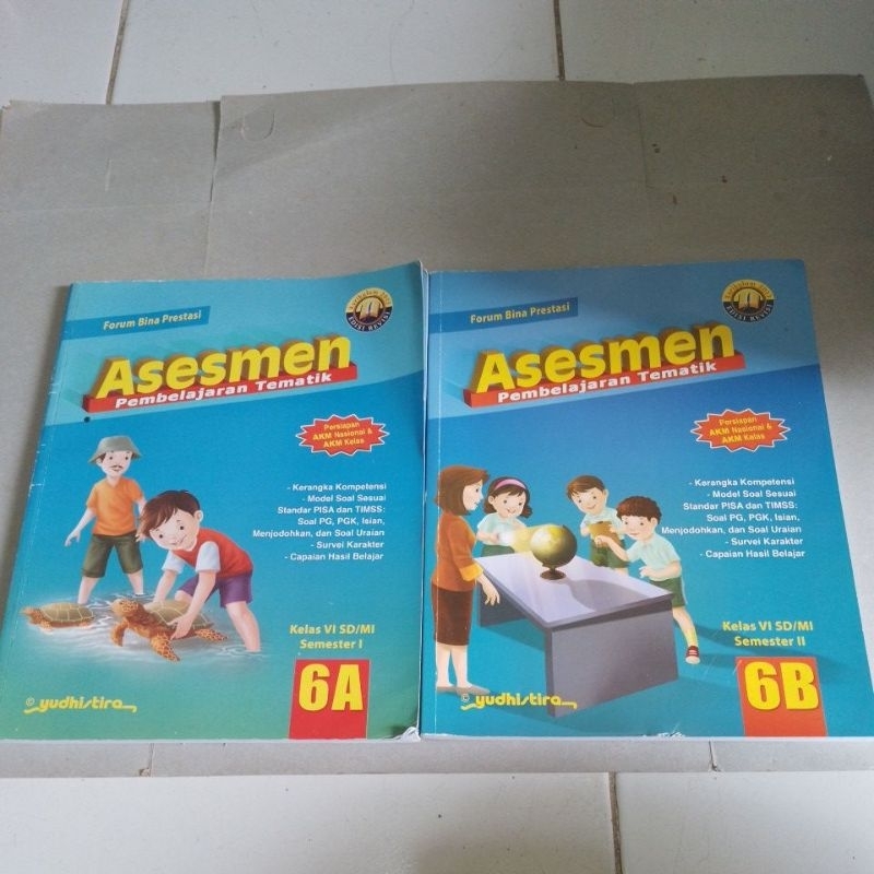 Thematic Learning Assessment Book 6A 6B Class 6-VI SD Revision Edition ...