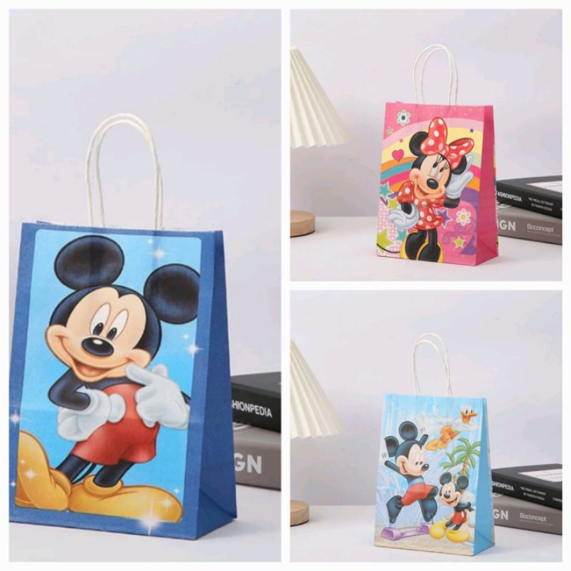 Unit- Mickey Minnie Mouse Paperbag/Cartoon Paperbag children's birthday ...