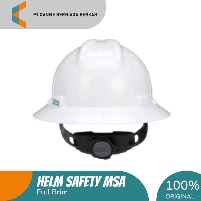 PUTIH Msa LOCAL White Full Brim Safety Helmet | Shopee Malaysia