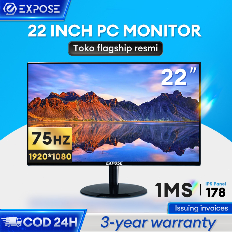 LAYAR Pc Monitor Monitor 22 inch HD Screen Display, 1080P, 22 inch ...
