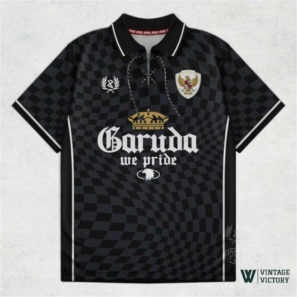 HITAM Jersey Timas Indonesia Retro Vintage Casual Garuda We Pride Black ...