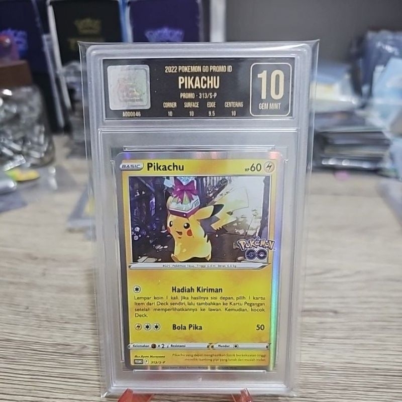 Pikachu egs 10 psa original indonesia pokemon go card | Shopee Malaysia