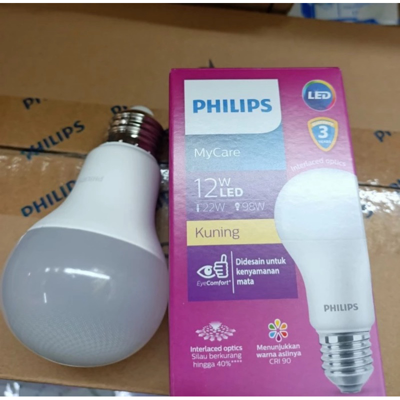 Philips Led Bulb 12W 12 Watt yellow / Led Bulb 12 W Yellow / Warmwhite ...