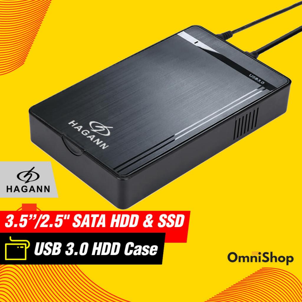 Enclosure Case External Hard Disk SATA 3.5 Inch PC USB 3.0 HAGANN HDA ...