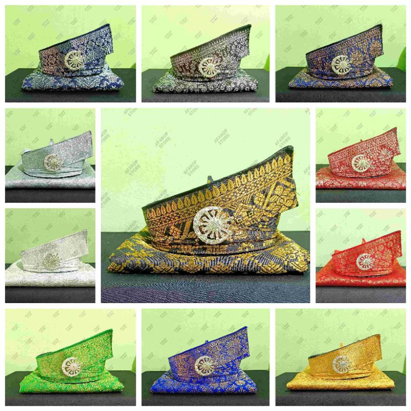 Premium MALAY TANJAK SET COMPLETE SONGKET SAMPIN FABRIC | Johor-riau ...