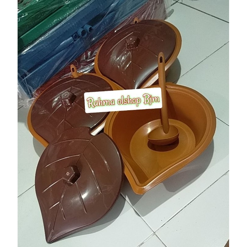 Stale leaf buffet set, serving container, fre ladle, aesthetic buffet ...