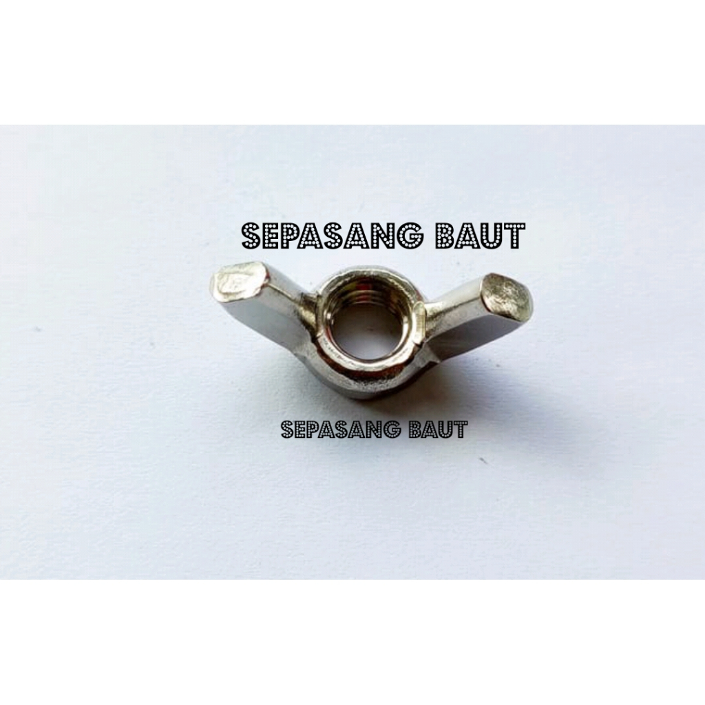 M10 Ear Nut - Wing Nut - 304. Stainless Butterfly Nut | Shopee Malaysia