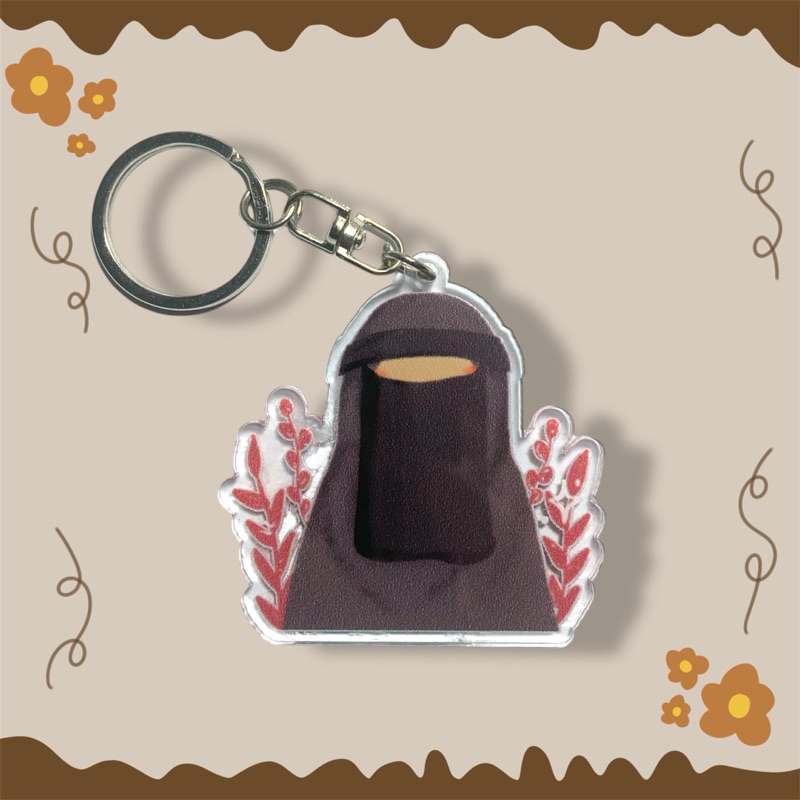 GANTUNGAN Vol. 29 Acrylic Keychains ganci keychain muslimah faceless ...