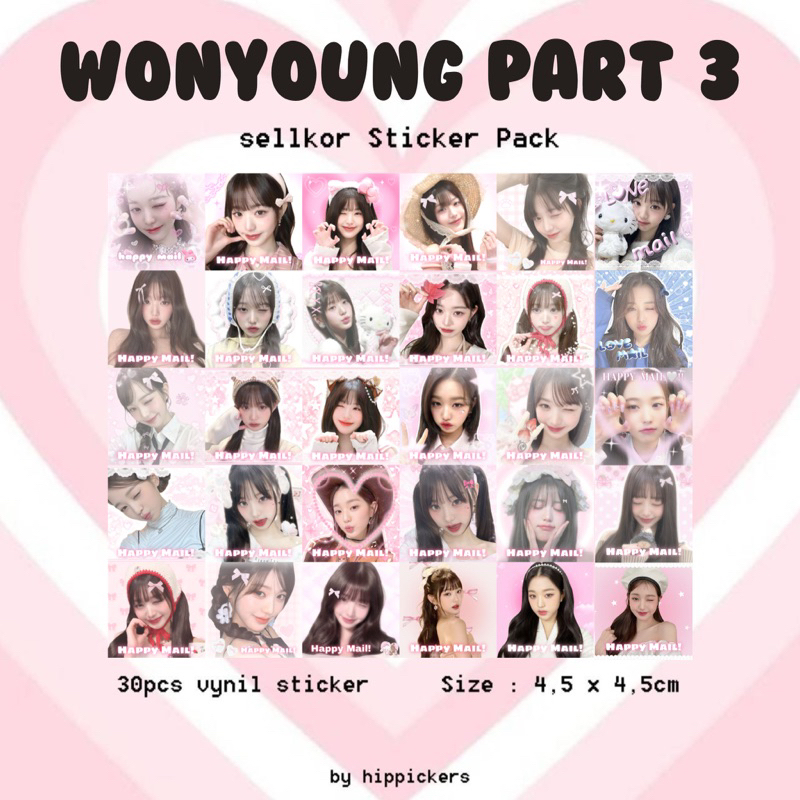 Sticker deco kpop Custom Mail sticker kpop sellkor deco wonyoung jisoo euchae danielle haerin ...