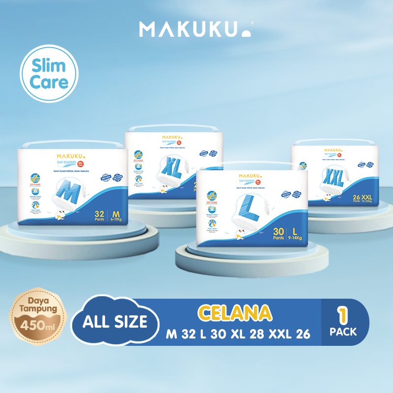 Makuku SAP Diapers Slim Care Pants/Thin Baby Diapers Extra Dry Anti ...