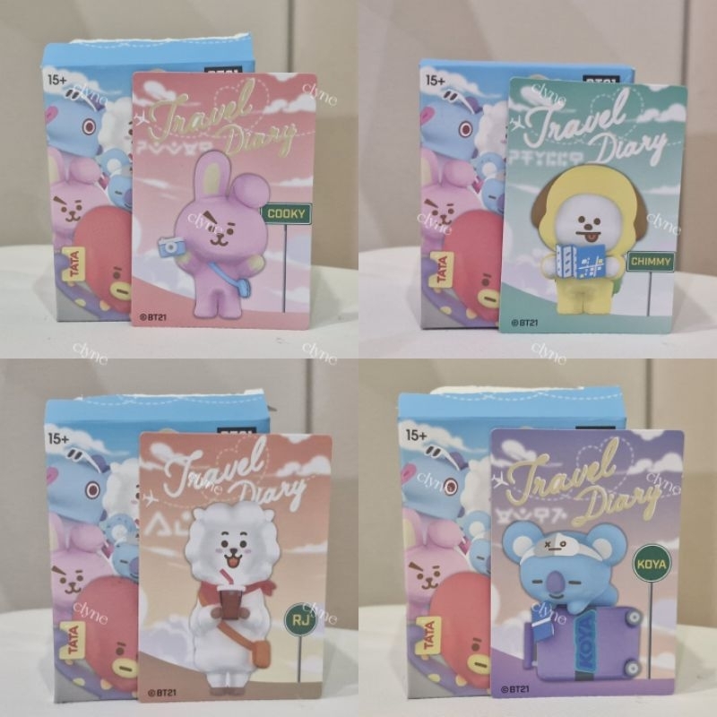 Bt21 x Miniso Blindbox Travel Diary RJ Cooky Koya Chimmy | Shopee Malaysia