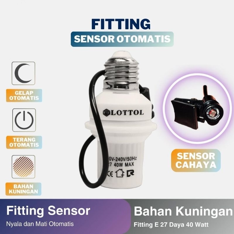 CAHAYA Automatic Light Sensor Light Fittings On Off Day and Night ...