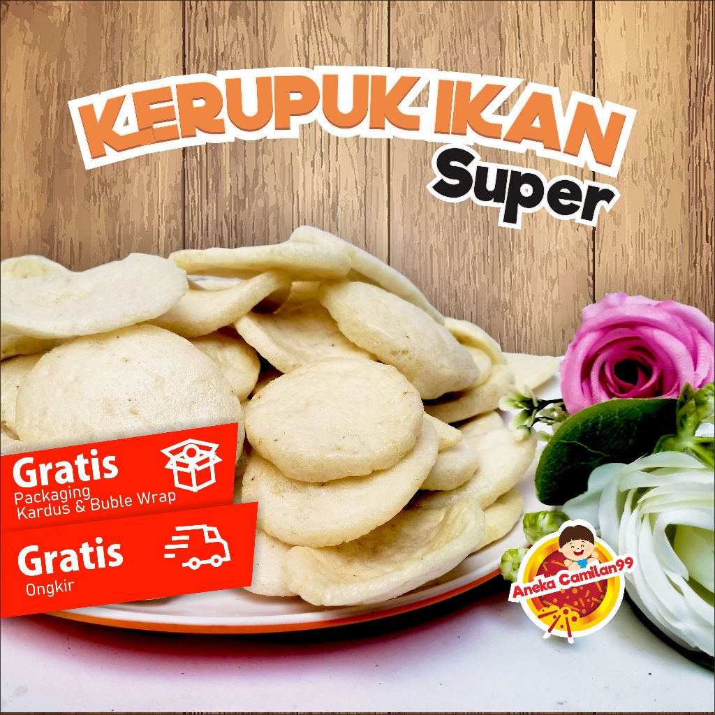 Amplang super tengiri Fish 1kg | Original tengiri Fish Crackers 1kg ...