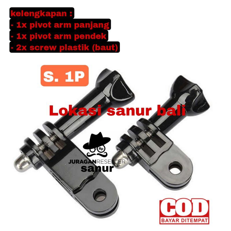 Screw pivot arm Long Short And Bolt for action cam GoPro kogan Etc (s ...