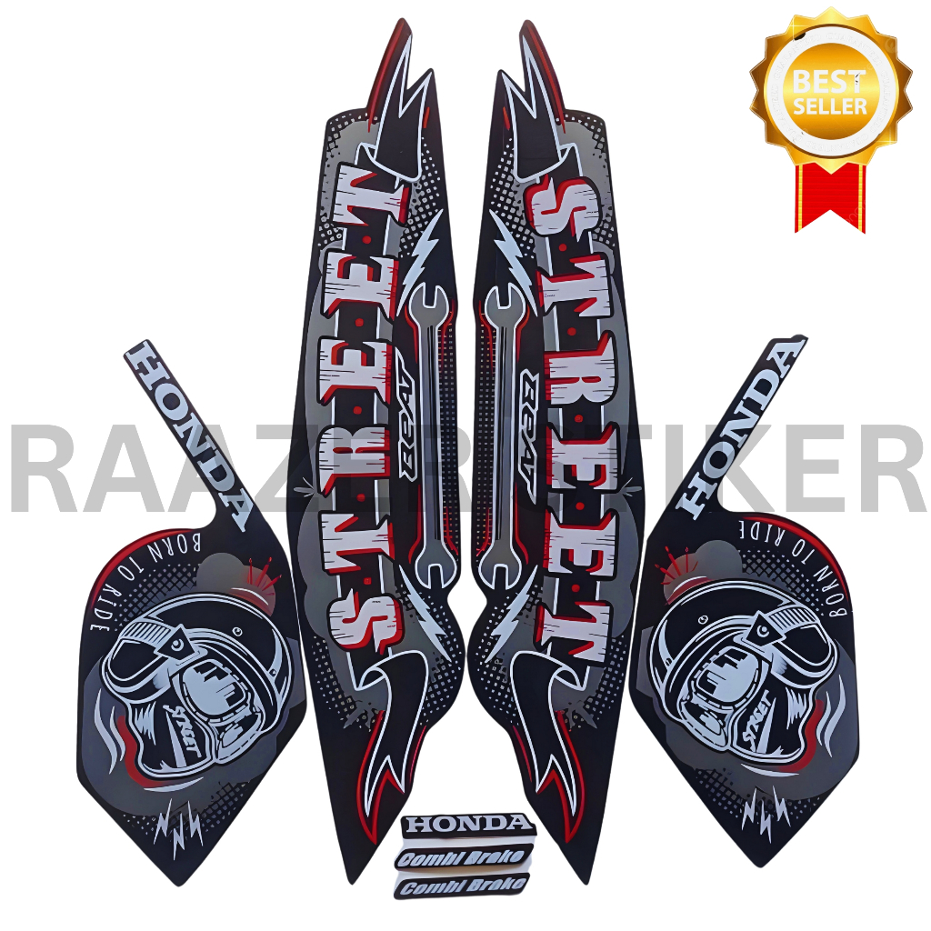 2023 Honda Beat Street Striping Sticker- List of 2023 Beat Street ...