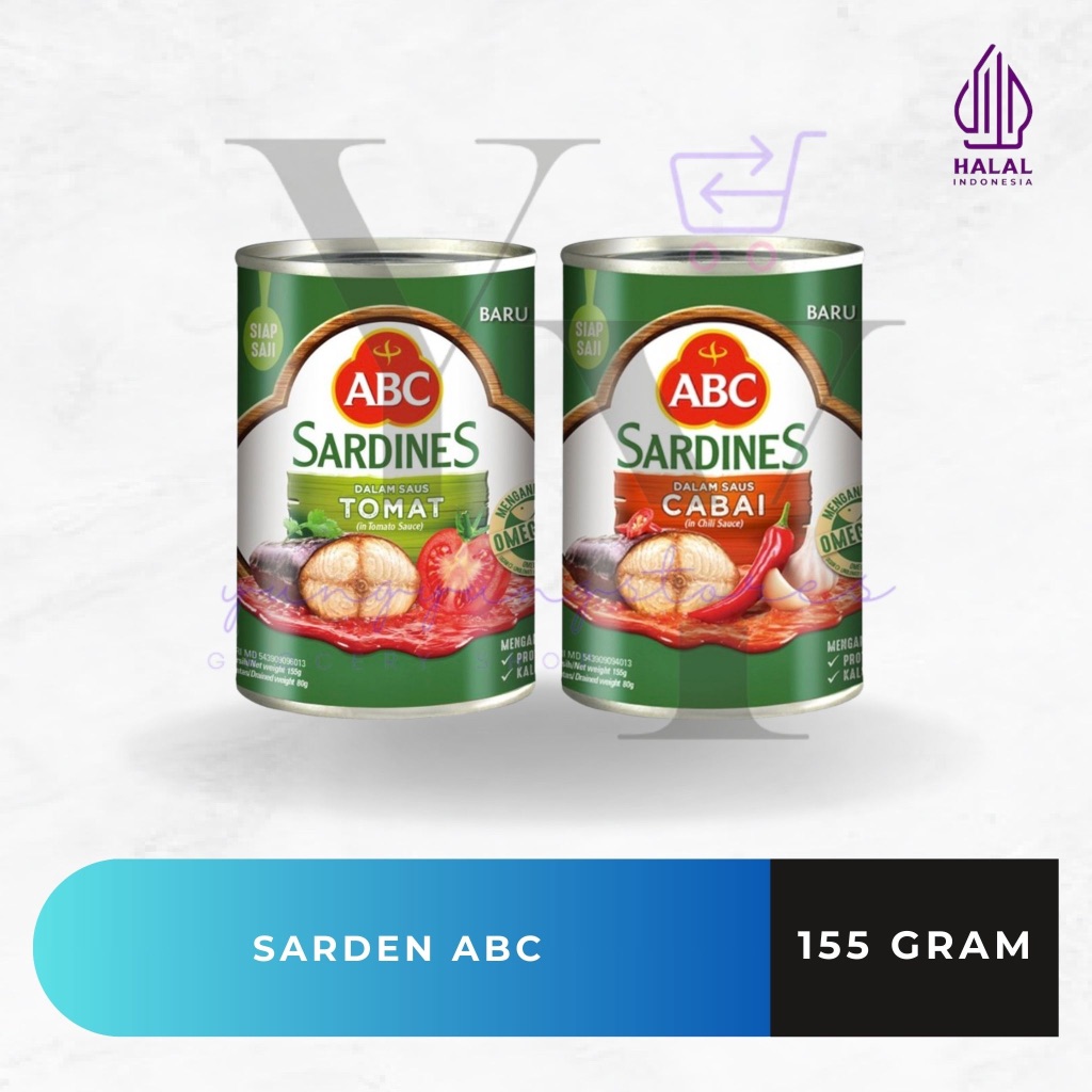 [SMALL] ABC Sardines in Tomato / Chili Sauce 155 grams | Shopee Malaysia