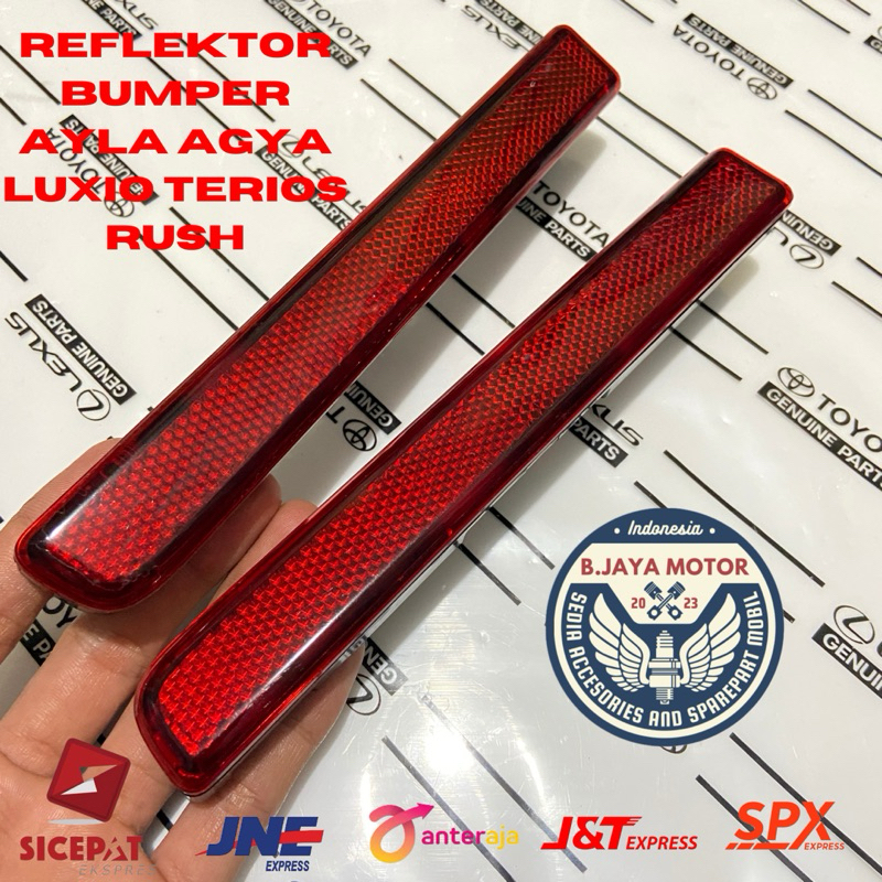 Original ayla agya luxio terios rush bumper reflector | Shopee Malaysia